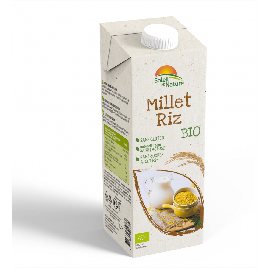 8 pièces - Boisson millet et riz bio
